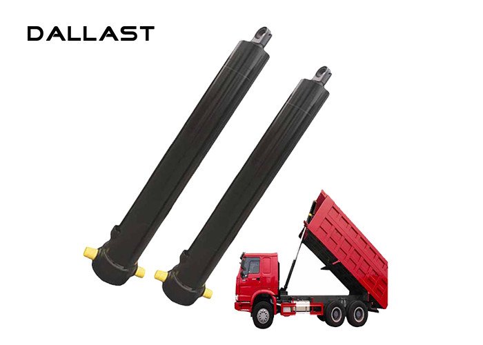 Heavy Telescopic Hydraulic Cylinder , Dump Trailer Hydraulic Cylinder ...