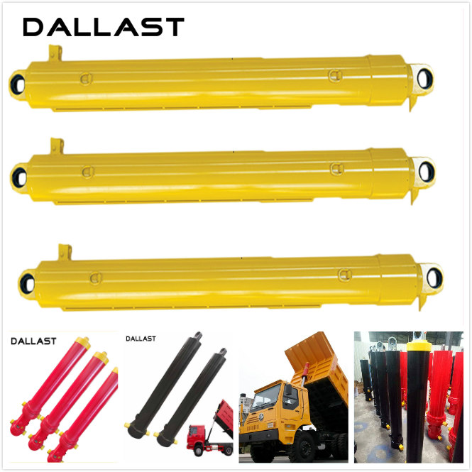 Welded Dump Truck Hydraulic Cylinder , Agricultural Dump Trailer ...