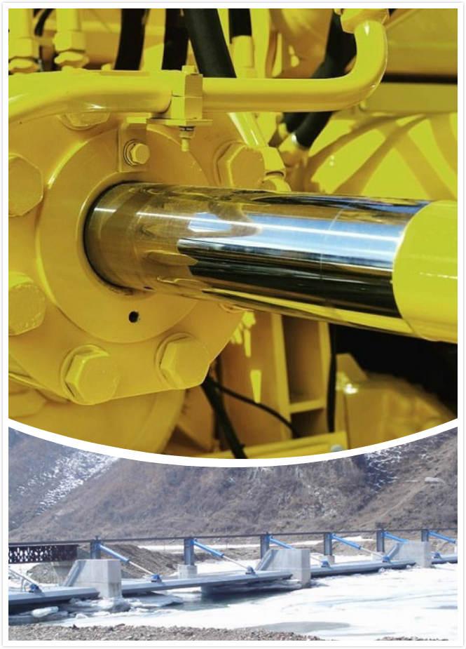 Alloy steel Industrial Hydraulic Cylinder Telescopic Piston Double ...