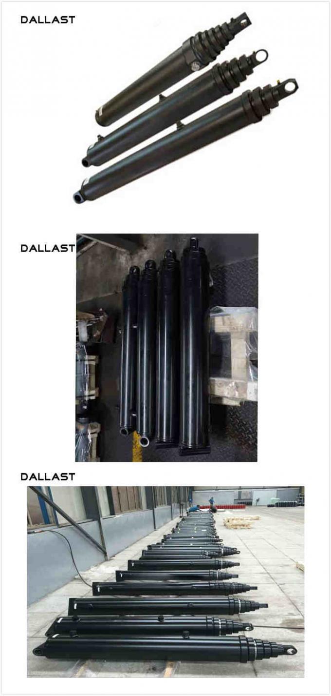 Telescopic Single Acting Hydraulic Ram Custom Parker Type ISO9001 ...